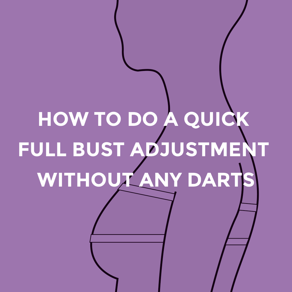How to do a quick full bust adjustment without any darts – Helen's ...