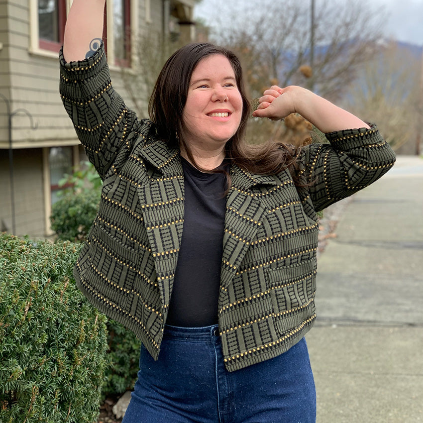 Handwoven Cotton Pona Jacket – Helen's Closet Patterns